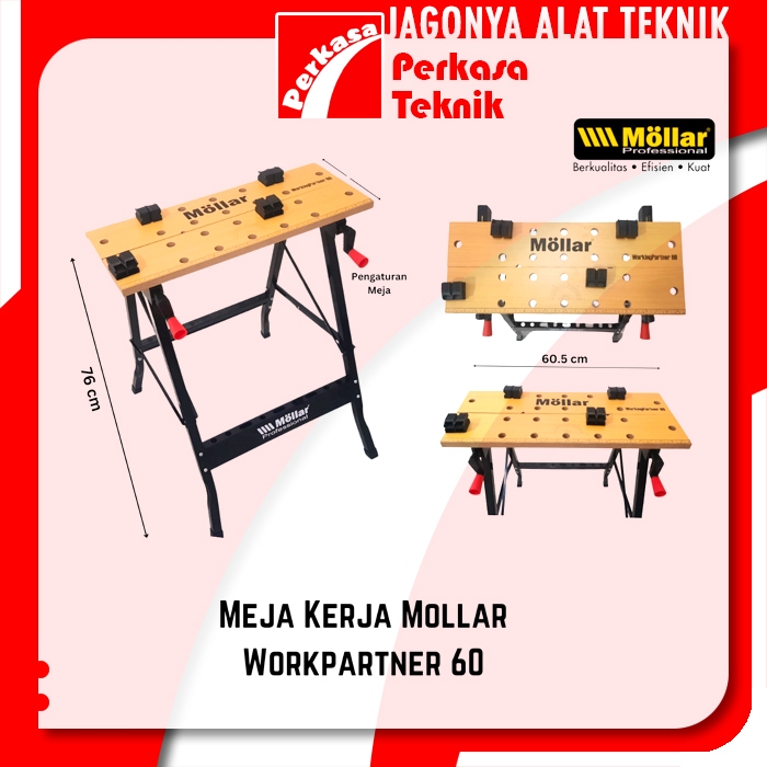 Jual Folding Work Bench MOLLAR WORKPARTNER 60 Meja Kerja Tukang ...