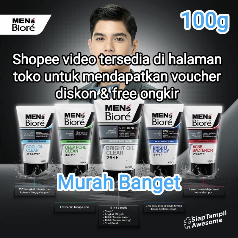 Jual Kao Biore Facial Foam Men's 100g | Facial foam | Pembersih wajah ...