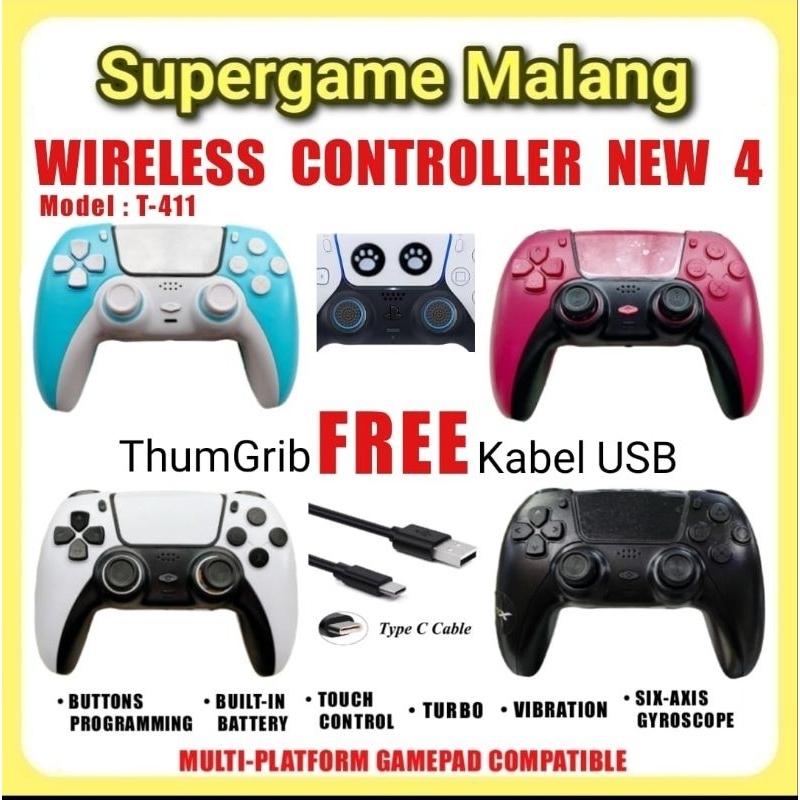 Jual Stik PS4 Model PS5 PS3 P4 Elite X Stick New 4 T 411 Wireless Controller PS 4 PS 5 Switch PC ...