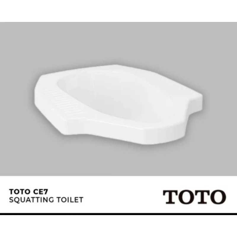 Jual Kloset Closet Jongkok WC Toilet Squat Toto CE7 CE 7 Putih | Shopee ...
