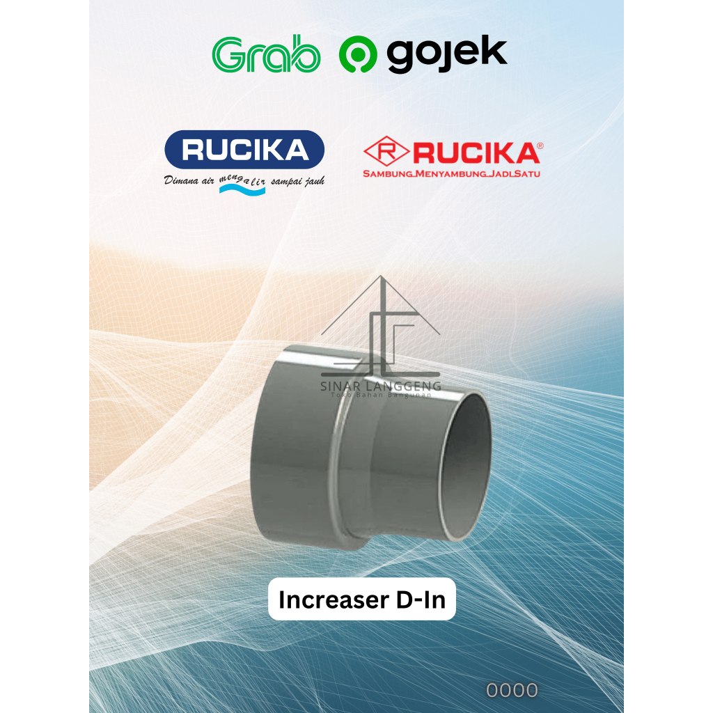 Jual INCREASER ( D ) PVC 6 X 5 " RUCIKA , VLOK SOK PVC/VSOK/REDUCER RCK ...