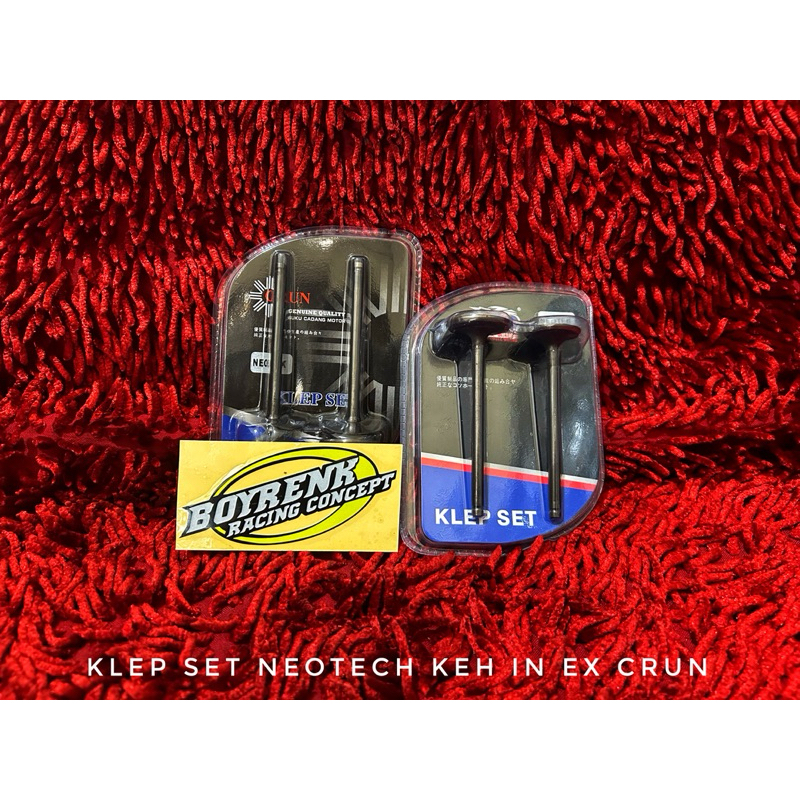 Jual (CRUN) Klep set Neotech KEH In/Ex / Payung klep Tiger / Gl Pro Neotech / Valve Klepset Asli ...