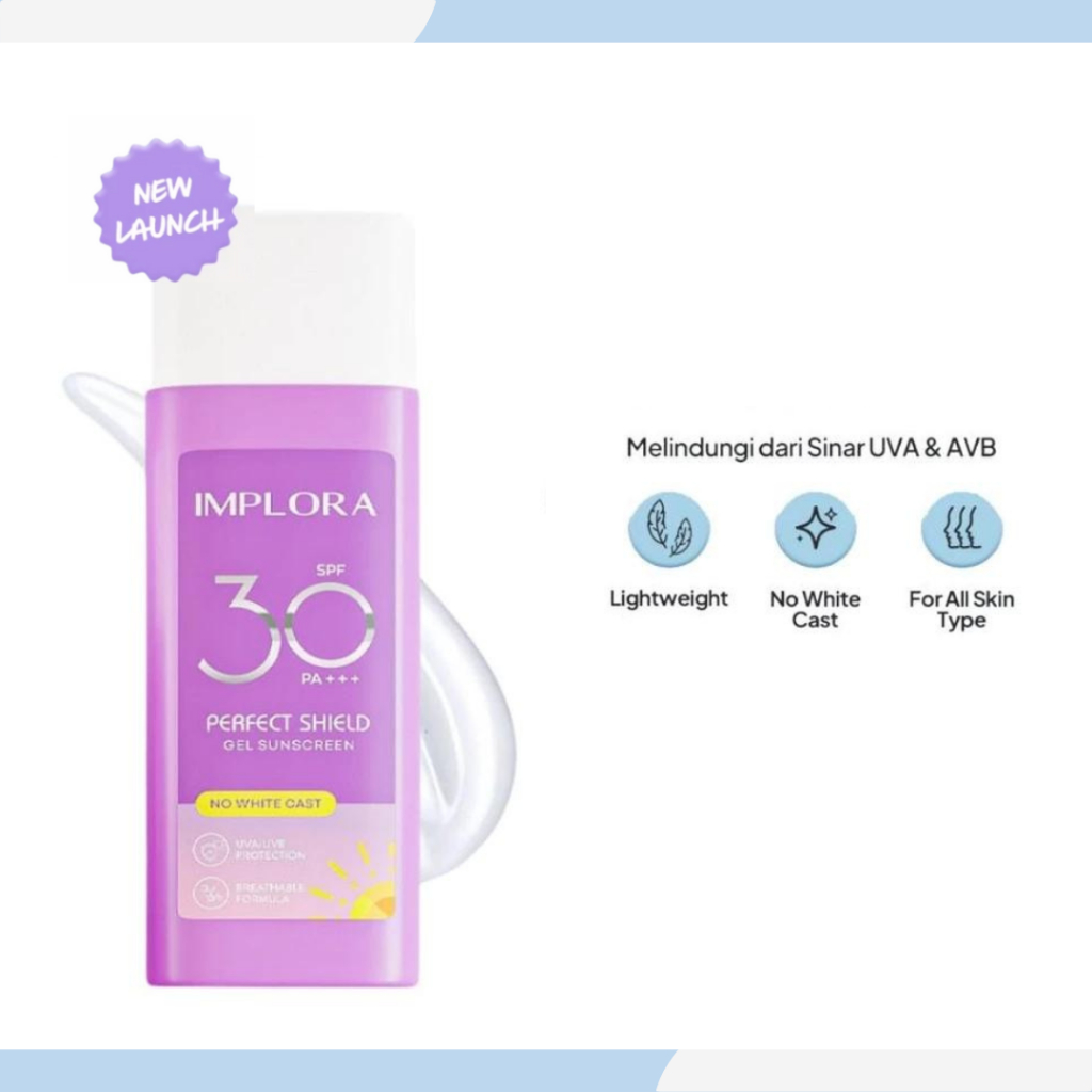 Jual Implora Perfect Shield Gel Sunscreen SPF 30 PA+++/Tabir Surya ...