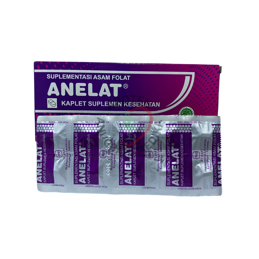 Jual Anelat Strips Asam Folat 1mg / 1000mcg | Shopee Indonesia