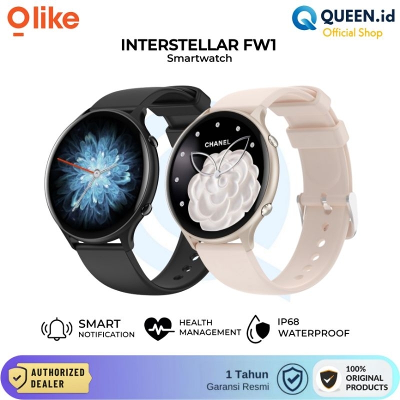 Jual Olike interstellar FW1 Smartwatch HD Display 1.28" Health Sport ...