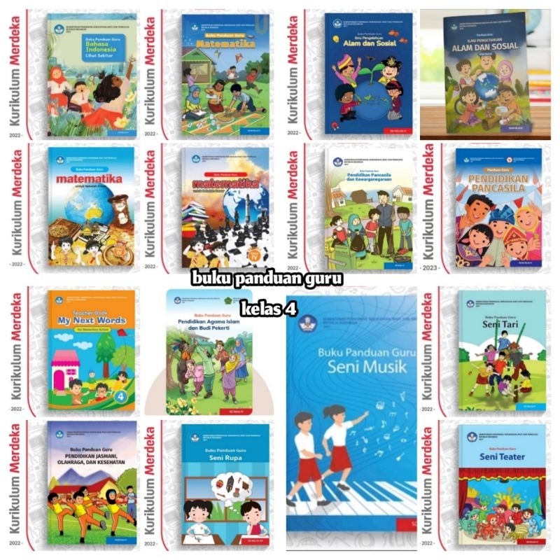 Jual ORI harga satuan buku panduan guru kurikulum merdeka untuk SD/mi kelas 4 edisi terbaru ...