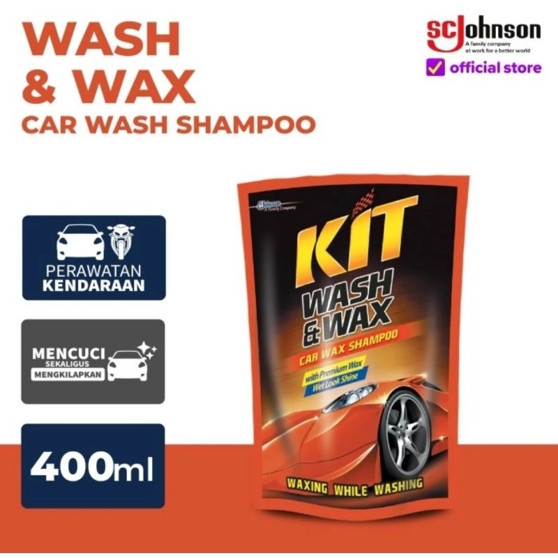 Jual Kit Wash n Wax 400ml Pouch Refil Sabun Cuci Kendaraan Motor Mobil ...