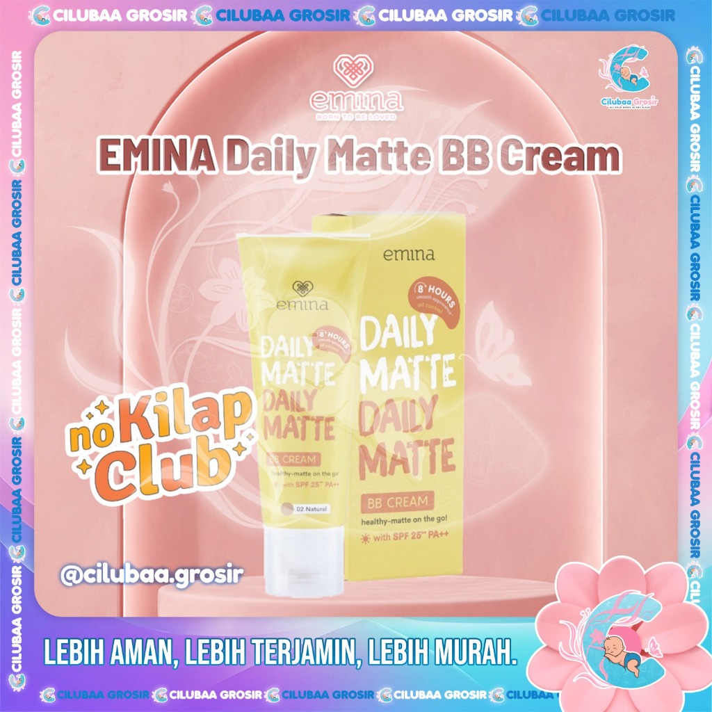 Jual EMINA Daily Matte BB Cream || BB Cream Tahan 8 Jam || Foundation ...