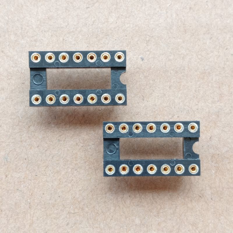 Jual SOKET IC 14 PIN ROUND HOLE SOKET 14 PIN / LUBANG BULAT | Shopee ...
