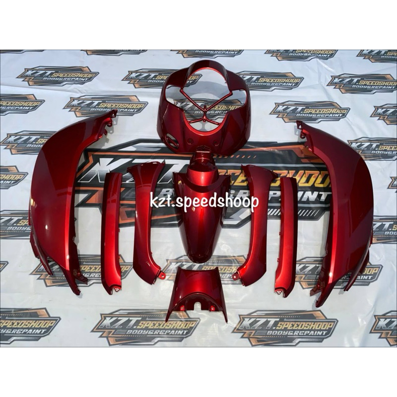 Jual Ful Body halus Honda scoopy donat warna merah candy tahun 2017 ...