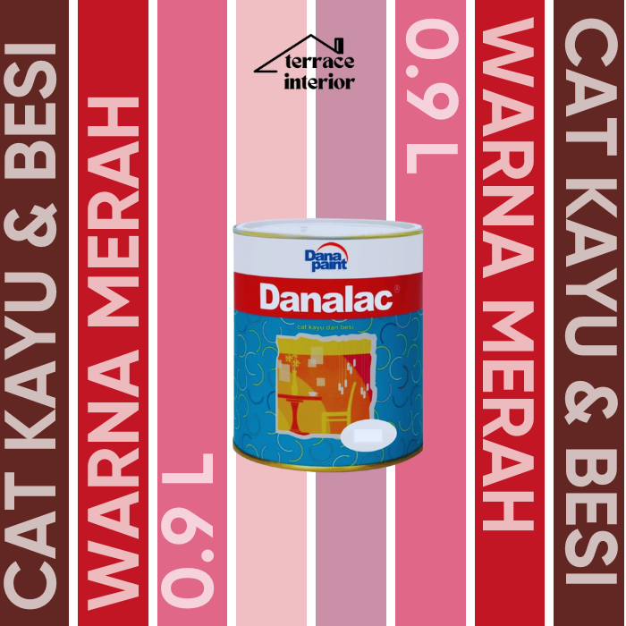 Jual Cat Kayu & Besi Danalac Danapaint Warna Merah 0.9 L | Shopee Indonesia
