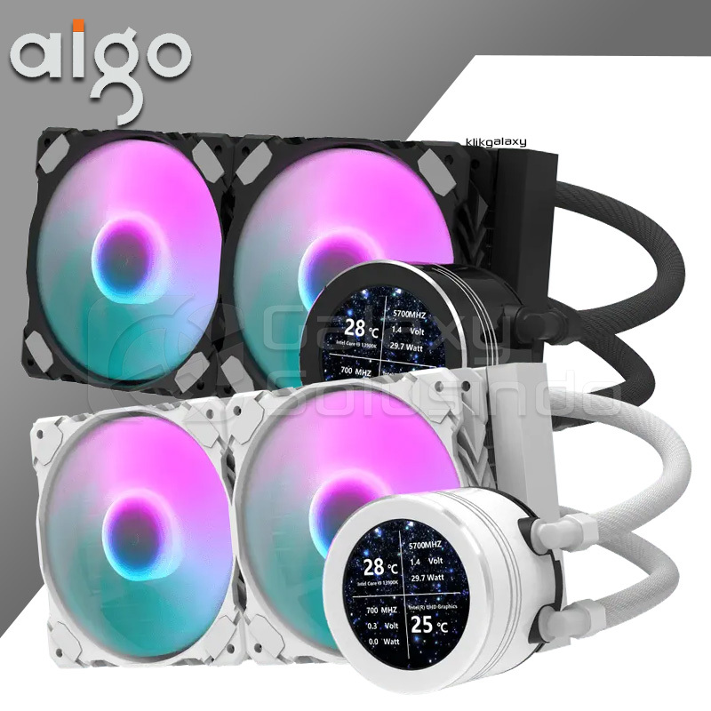 Jual AIGO DARKFLASH Nebula DN 240S ARGB 240mm Liquid CPU Cooler - BLACK ...