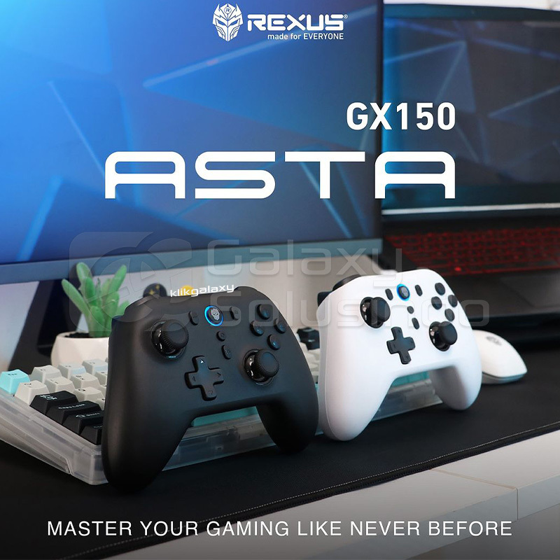 Jual Rexus Asta GX150 Gaming Wireless Gamepad - Black White | Shopee ...