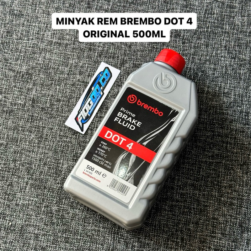 Jual BRAKE FLUID DOT 4 BREMBO 500ML ORIGINAL - MINYAK REM - OLI REM 500 ...