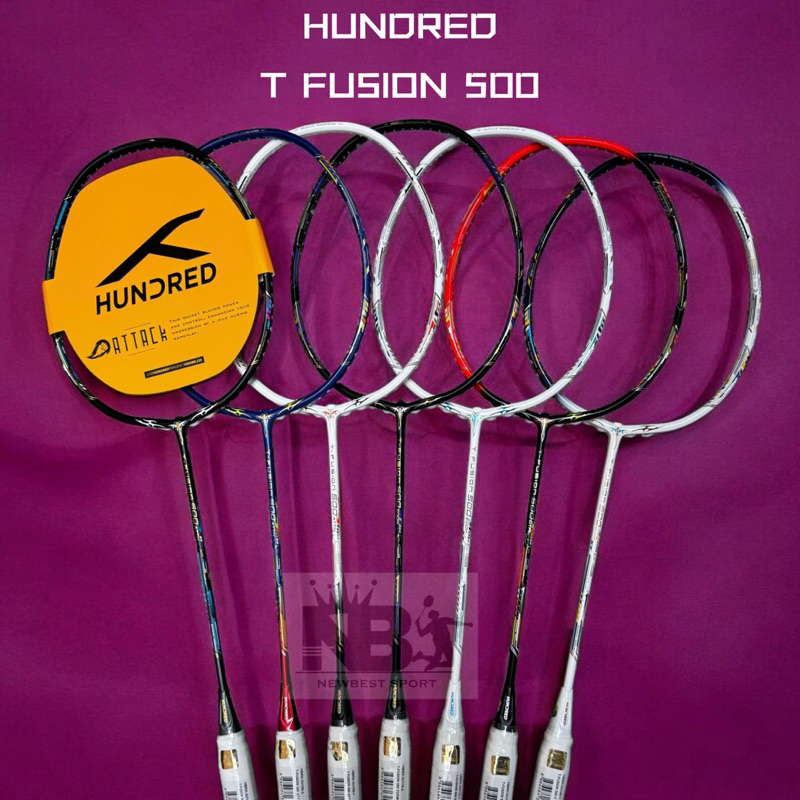 Jual RAKET HUNDRED T FUSION 500 ATTK / CTRL / ZOOM 34LBS ORIGINAL ...