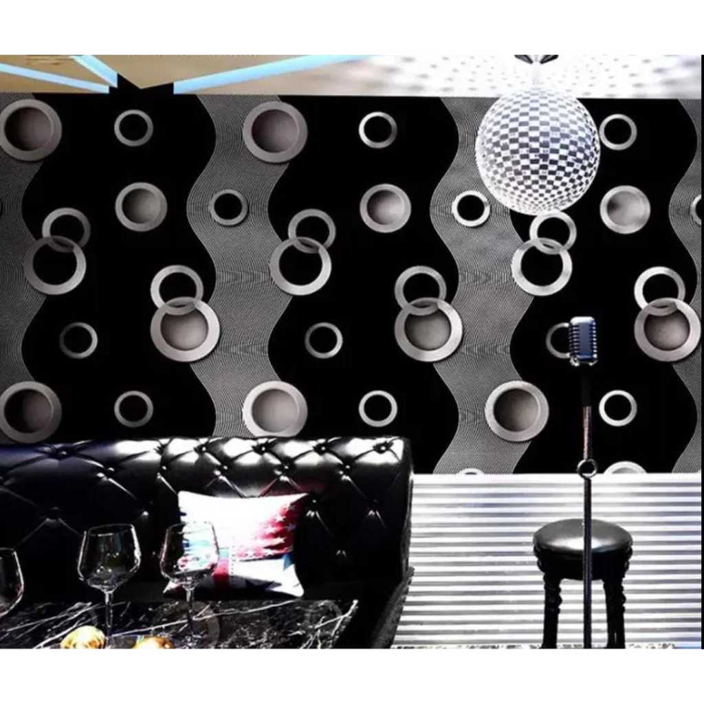 Jual WALLPAPER MURAH//WALLPAPER STICKER DINDING RUANGAN MOTIF BULAT ...