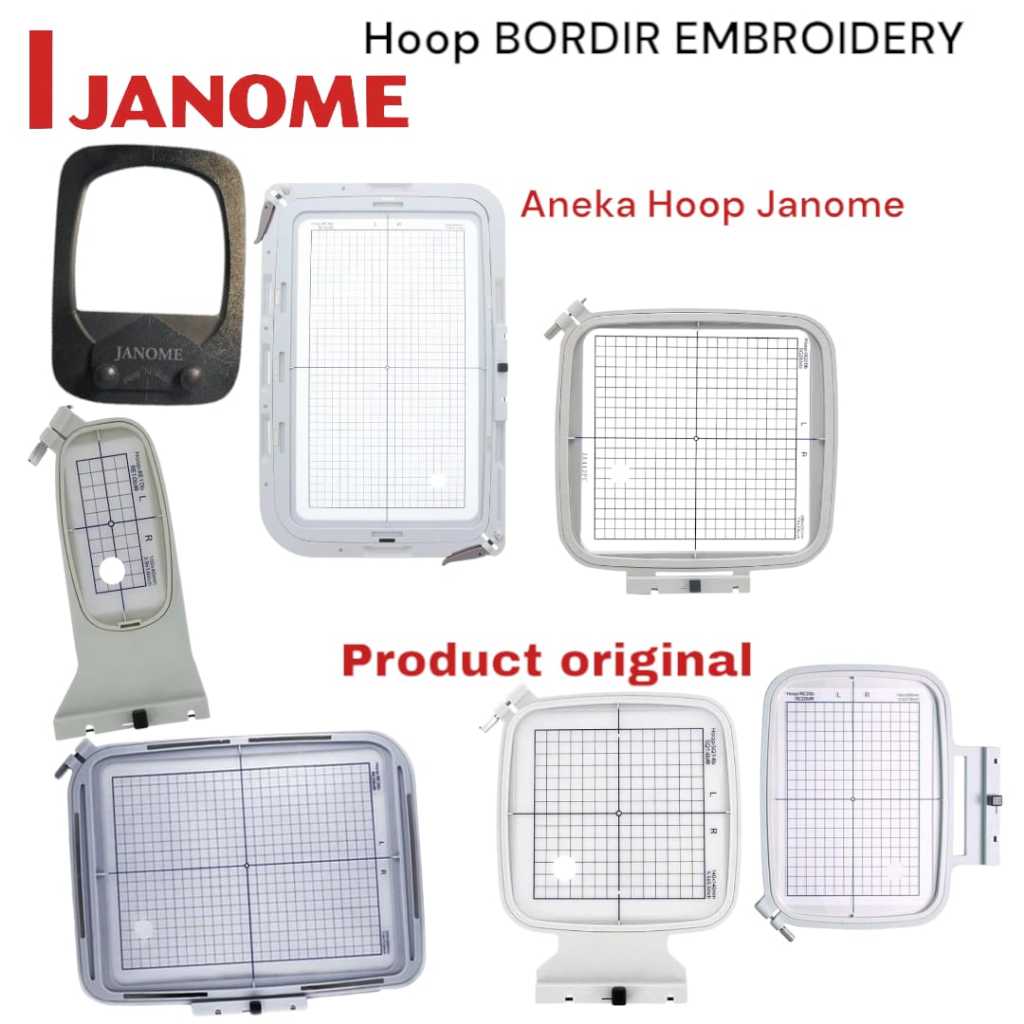 Jual JANOME ACCESORIES - Aneka hoop mesin bordir komputer janome memory ...