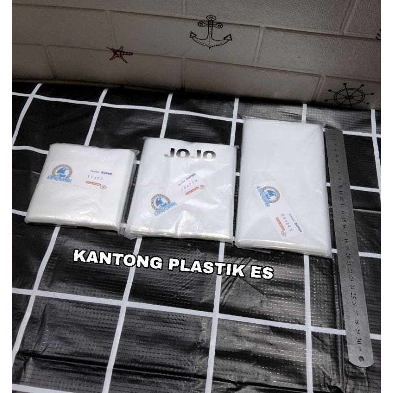 Jual KANTONG PLASTIK ES - KAPAL LAYAR, UK. 11X22 (1/2 kg ), UK.14X27 ...