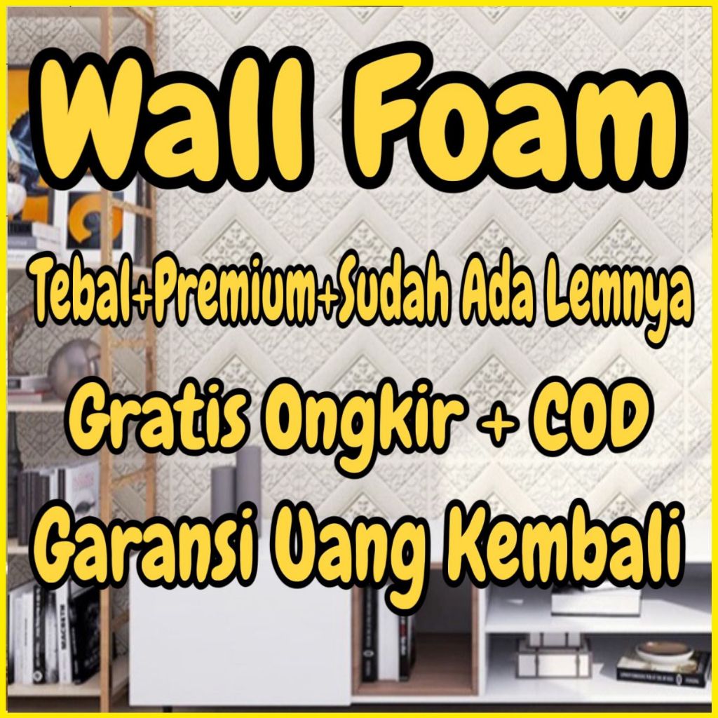 Jual Wallpaper 3D FOAM / Wallpaper Dinding 3D Motif Foam Batik ...