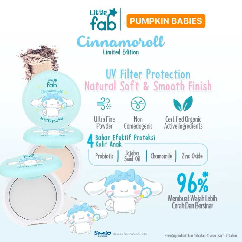 Jual Little Fab Kids Pressed Powder Anti UV Compact | Limited Edition ...