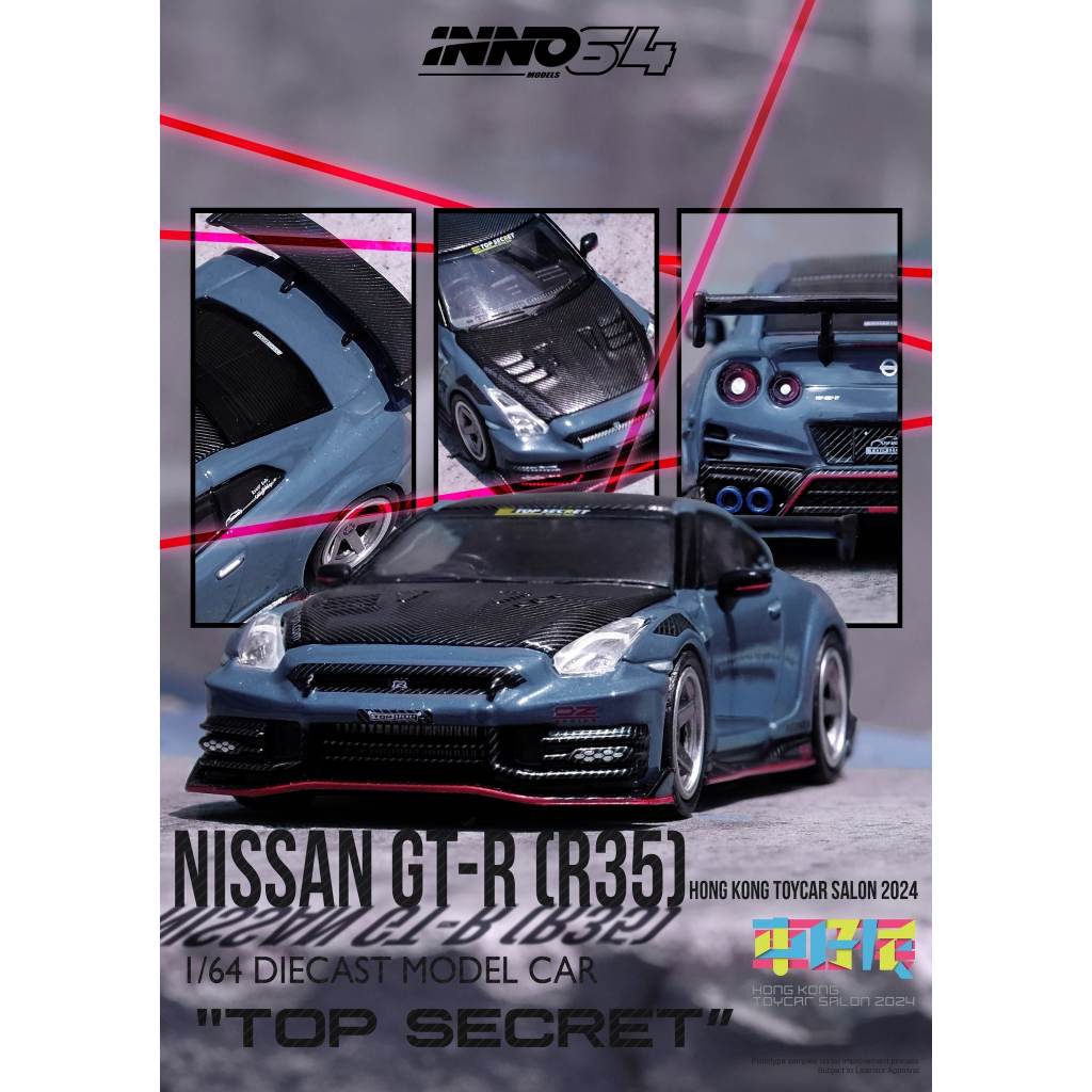 Jual INNO 1/64 Die-cast NISSAN GT-R (R35) "TOP SECRET EDITION" Hong Kong Toy Car Salon 2024 ...