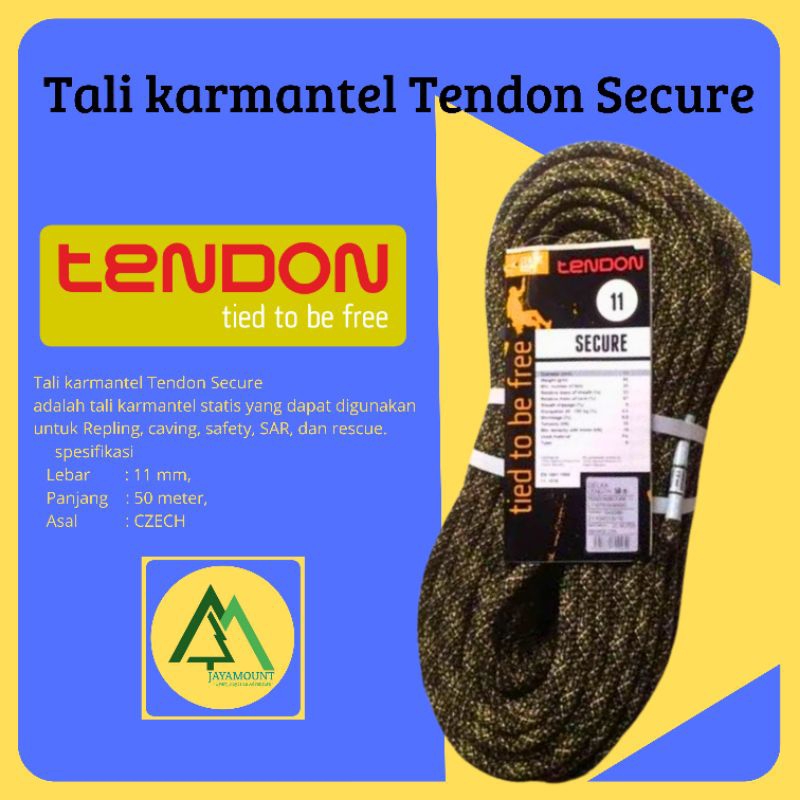 Jual Tali karmantel Static Tendon Secure | Tali Tali karmantel Tendon ...
