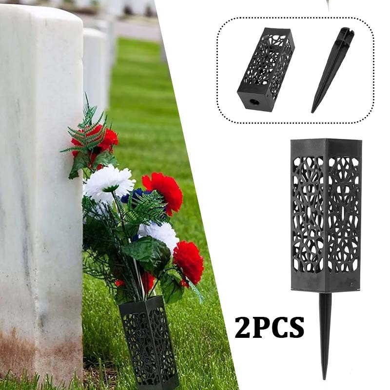 Jual 2pcs tempat Bunga Makam Vas Pemakaman Makam Spike Untuk Makam Vas ...
