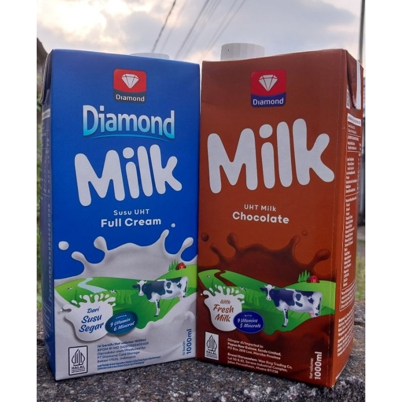 Jual Diamond 1L Uht Milk, tinggal Variant Coklat | Shopee Indonesia