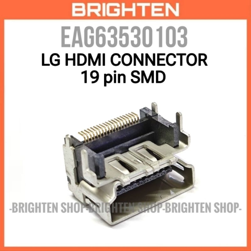 Jual EAG63530103 LG HDMI Connector PCB SMD Soket Female 19 pin | Shopee ...