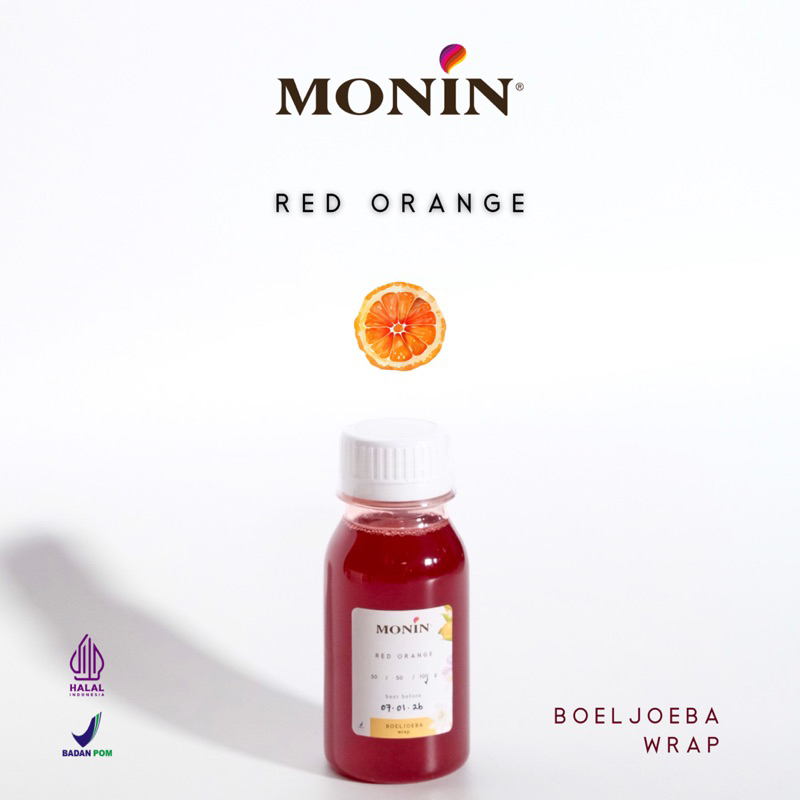 Jual Monin Red Orange Syrup Repack [30, 50, 100] g | Shopee Indonesia