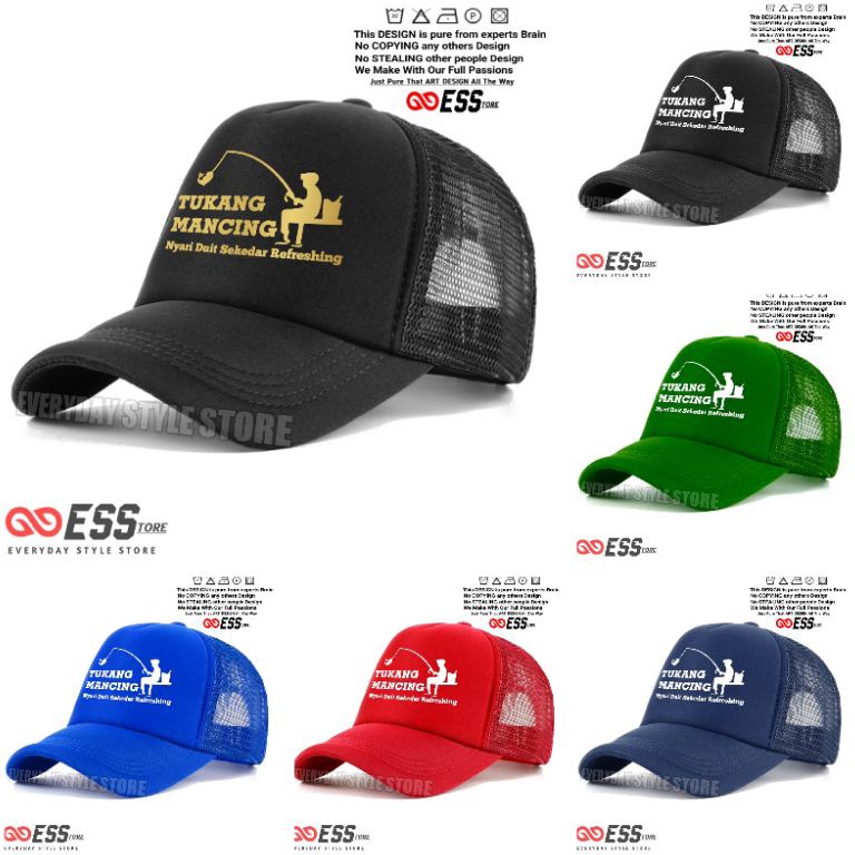 Jual Surprise Topi Tukang Mancing Cari Duit Sekedar Refreshing Trucker ...