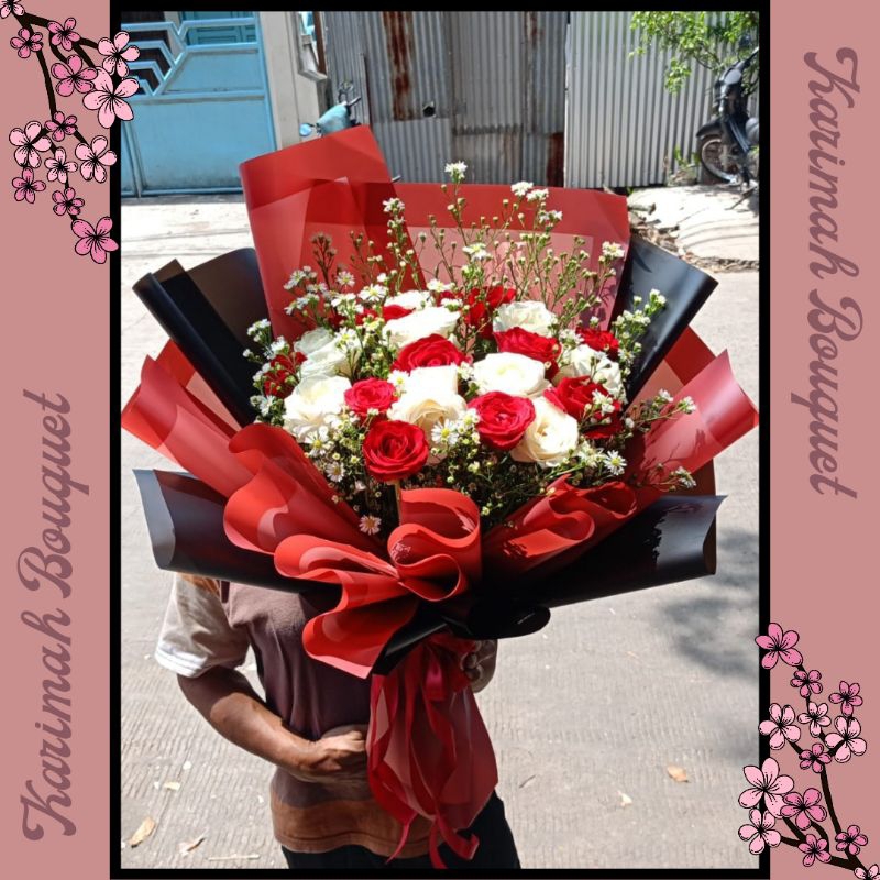Jual SEHARI JADI! Buket Bunga Wisuda Large 20 tangkai mawar Buket ...