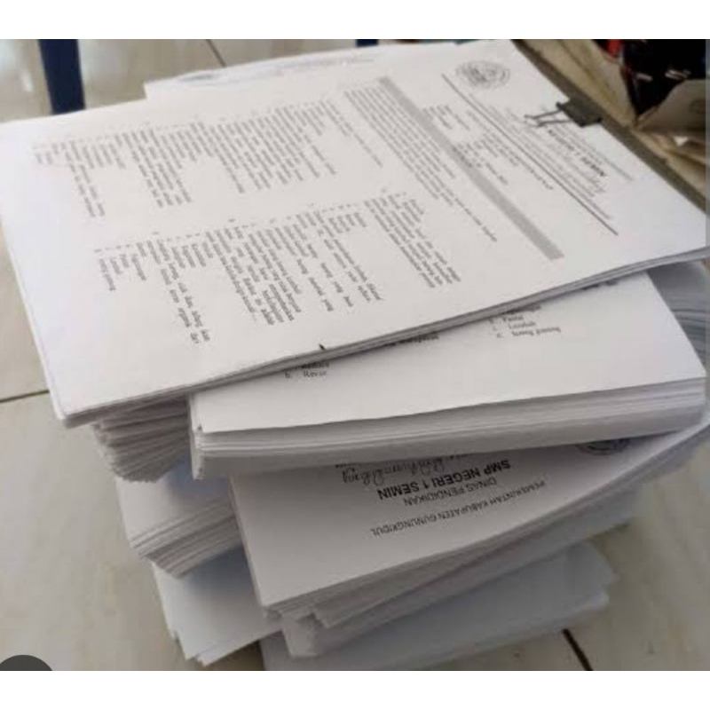 Jual CETAK / PRINT / FOTO COPY DOKUMEN SOAL LEMBAR JAWABAN DLL | Shopee ...