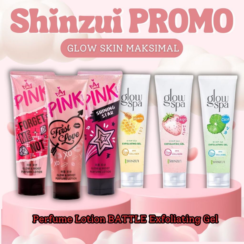Jual Paket 2 Pink Skin BlackPink Perfume Lotion Battle Shinzui Glow Spa ...