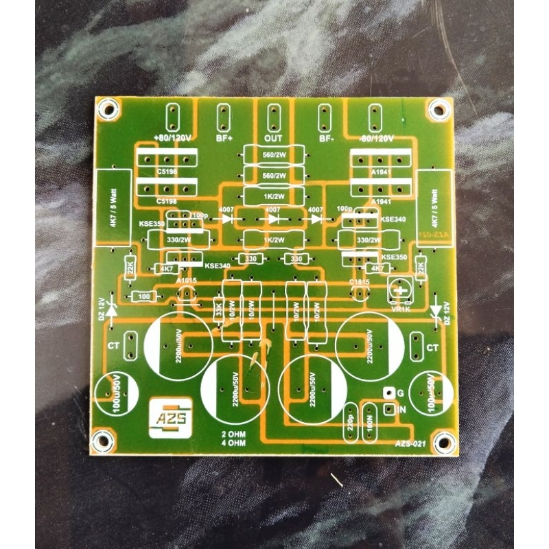 Jual PCB Power Amplifier Mono 2 Ohm TBM SUBLOW AZS - 021. | Shopee ...