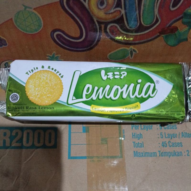 Jual BISKUIT LEMONIA 130G EXP 07/2025 130 g BISKUIT LEMON SERENA ...