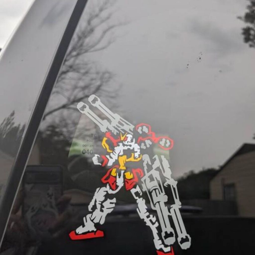 Jual Sticker Cutting Gundam Heavyarms Siluet Mobil Motor | Shopee Indonesia