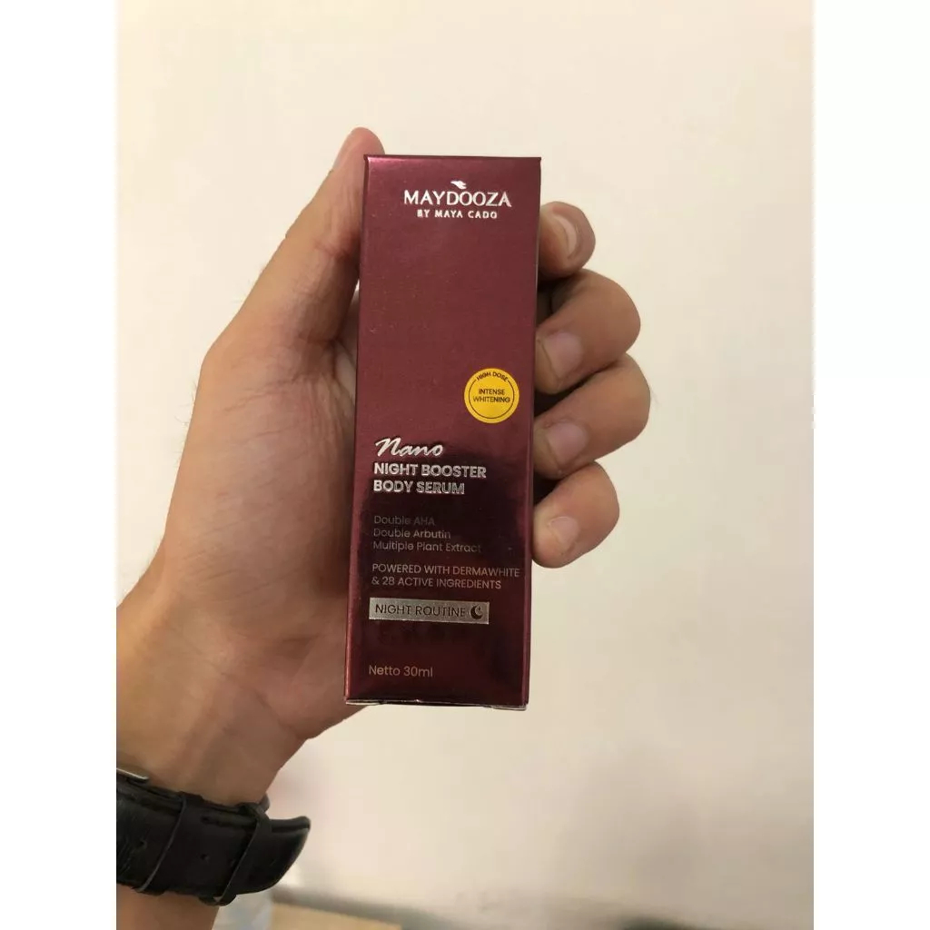 Jual ️Syafa Kosmetik ️ Maydooza - Serum Merah Nano Night Booster Body ...