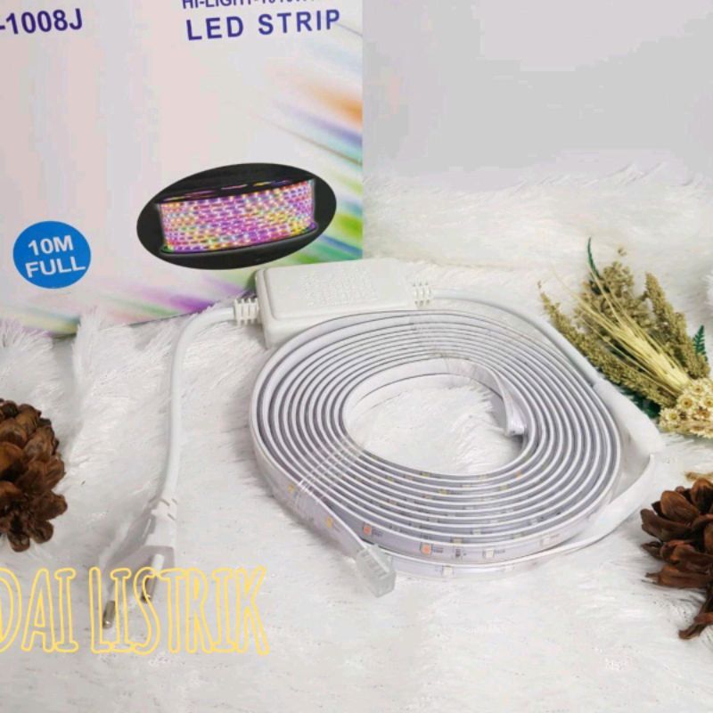 Jual Led Strip 7 warna dan merah putih AC Lengkap dengan soket | Shopee ...