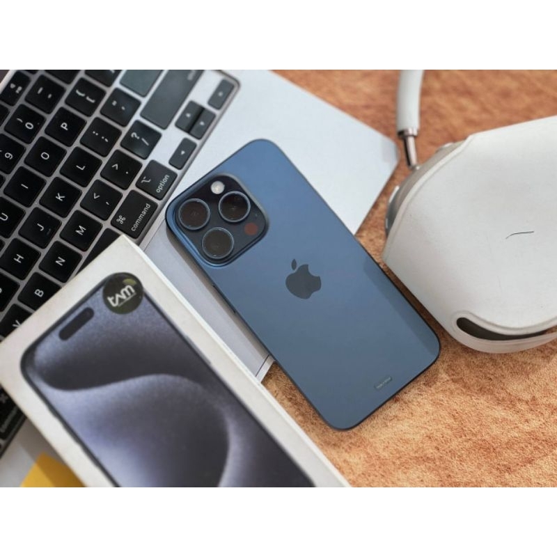 Jual IPhone 15 Pro 128GB SECOND BIRU TITANIUM | Shopee Indonesia