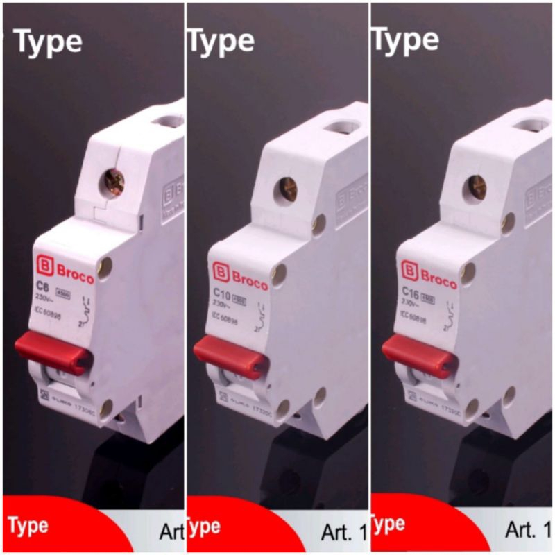 Jual Broco MCB 6A, 10A, 16A Ampere | Shopee Indonesia