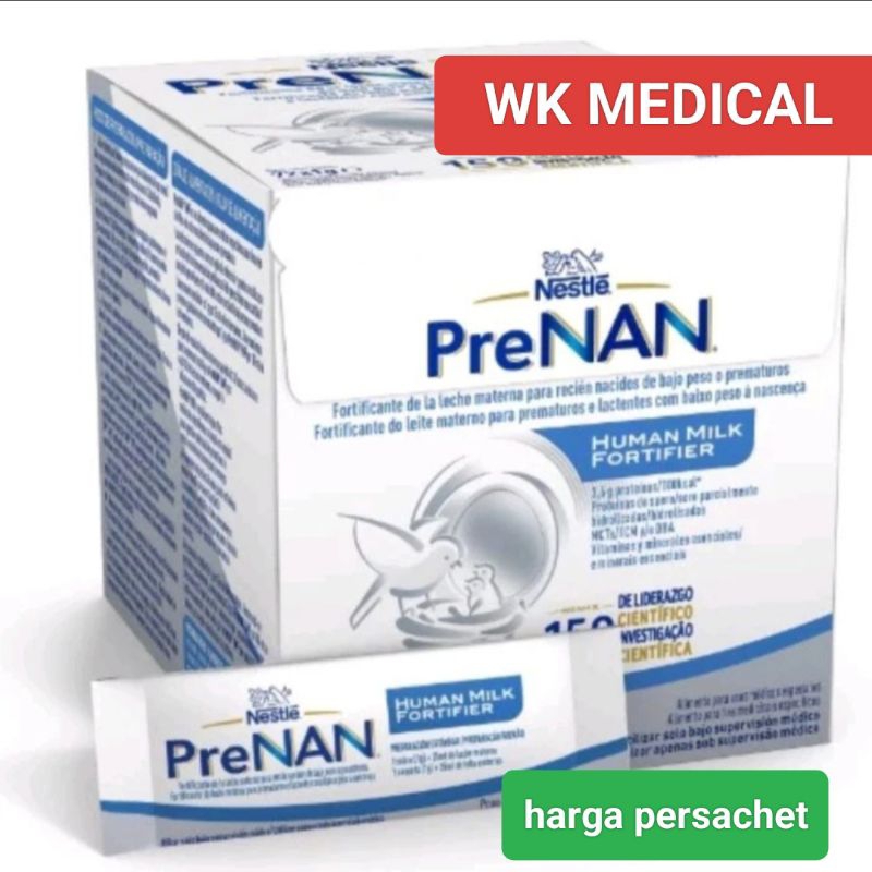 Jual PreNAN HMF Human Milk Fortifier BBLR premature sachet 1 pcs ...