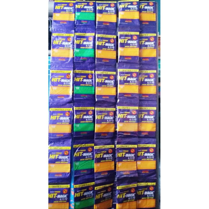 Jual HIT MAGIC 0,15 Fu Anti Nyamuk Bakar (4+2 lbr) 1 Rcg isi 12 sachet ...