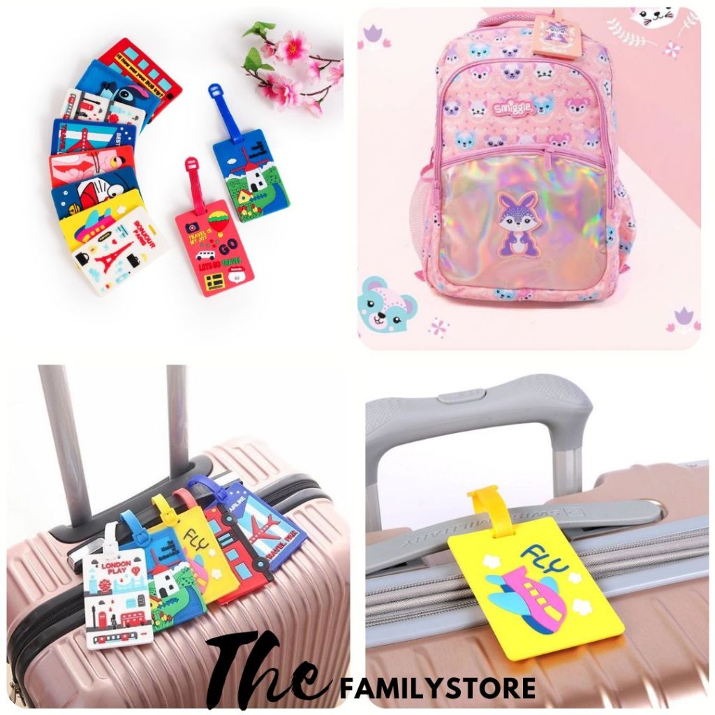 Jual Kartun Name Tag Penanda Koper Bag Tag Marker Travel / Gantungan ...