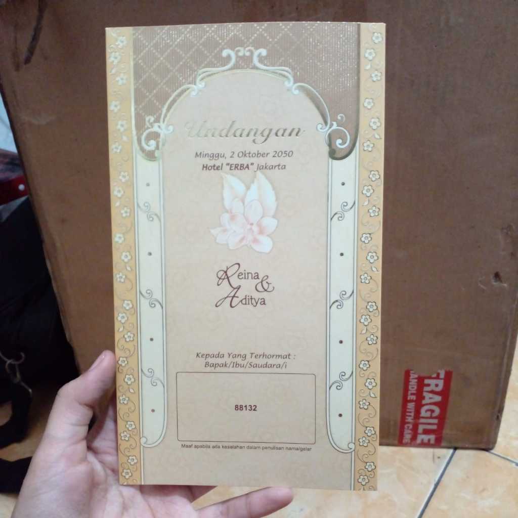 Jual print UNDANGAN NIKAH ERBA 88132 PERNIKAHAN SUNAT SUNATAN KHITAN ...