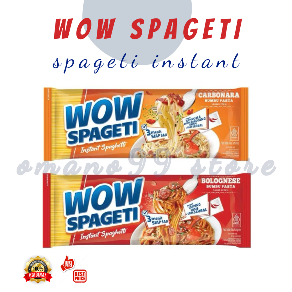 Jual Pasta WOW Spageti All Varian | Shopee Indonesia