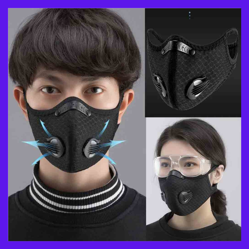 Jual Masker Motor Sepeda Anti Debu Filter Respirator Safety Mask PM 2.5 ...