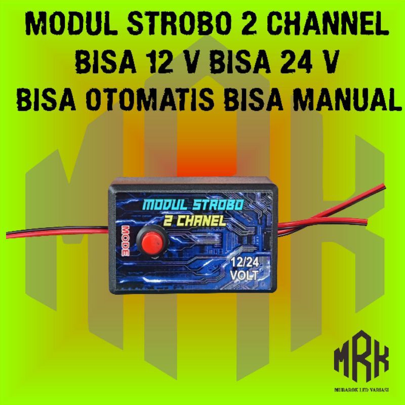 Jual MODUL STROBE 2 CHANNEL 8 MODE 12 VOLT 24 VOLT | Shopee Indonesia