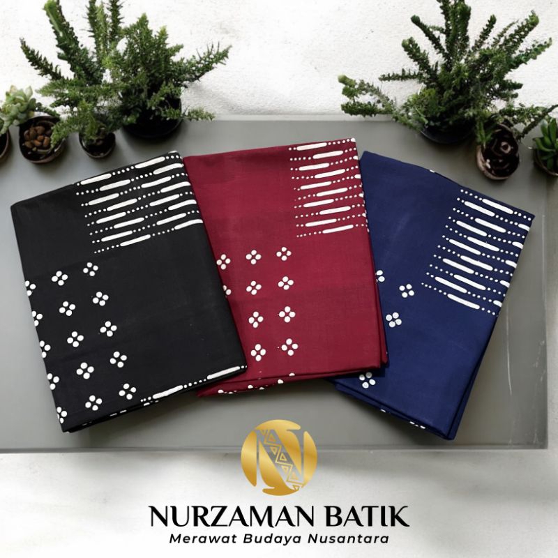 Jual Kain Batik Cap Garutan Motif Bunga Polkadot Garis | Nurzaman Batik ...