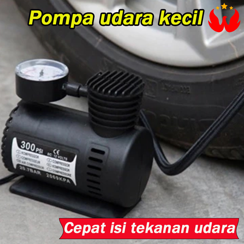 Jual 【CRL】Kompresor pompa udara portable/Pompa bensin untuk sepeda ...